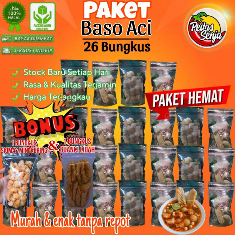 Jual Paket Usaha Baso Aci Instan Pedas Komplit Full Bumbu isi 26 ...