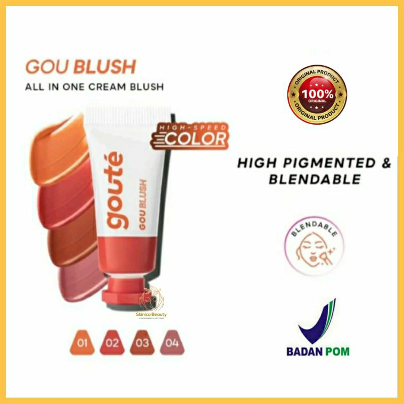Jual Goute Goublush All in One Cream Blush bisa dipakai sebagai blush ...