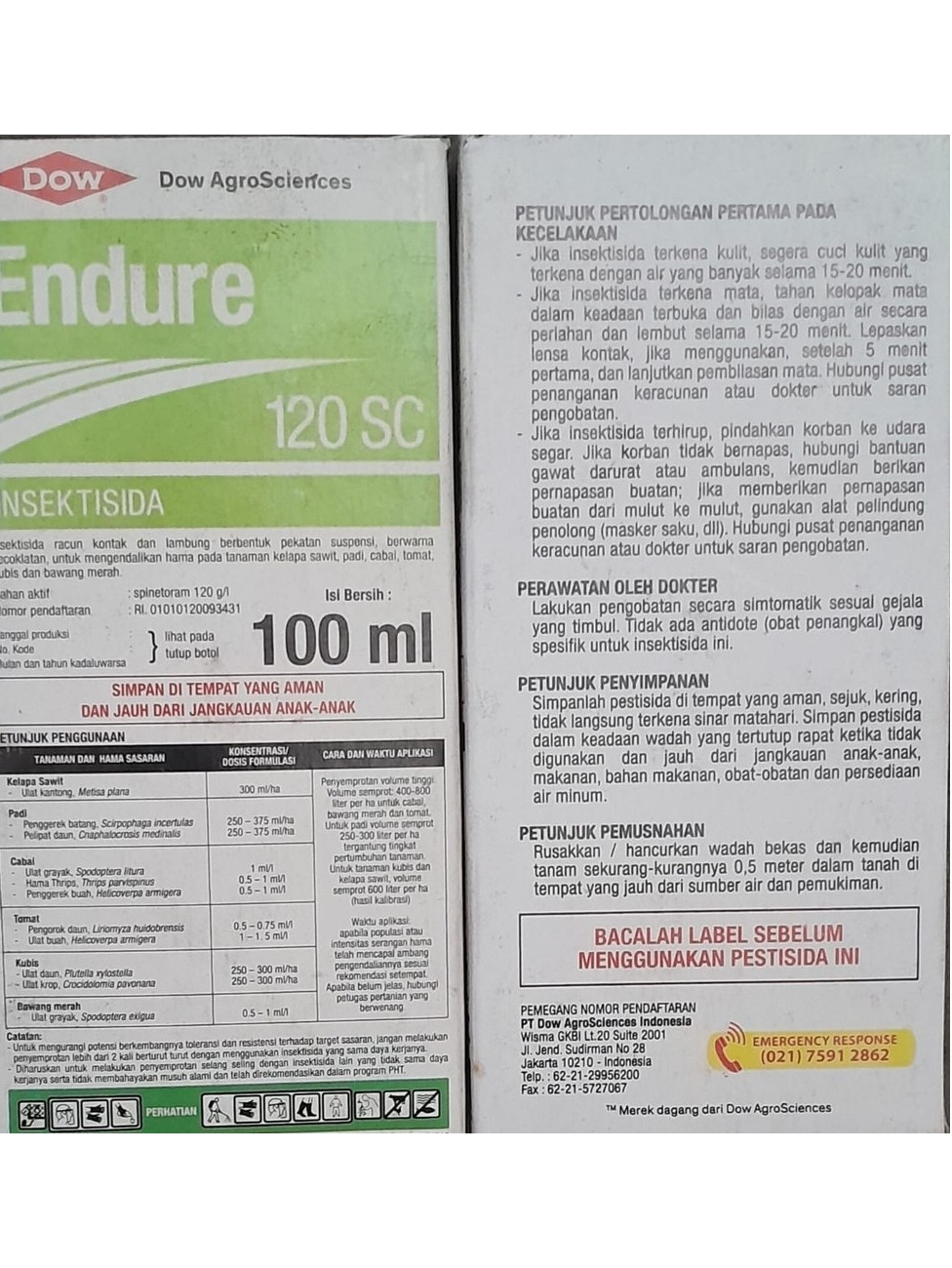 Jual insektisida ENDURE 120SC 100ml | Shopee Indonesia