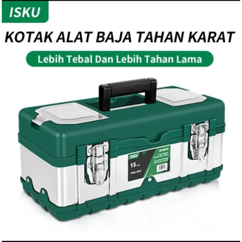 Jual ISKU Tool Box Ukuran Kotak Besar 20 Inch/ Toolbox Material Stainless Steel | Shopee Indonesia