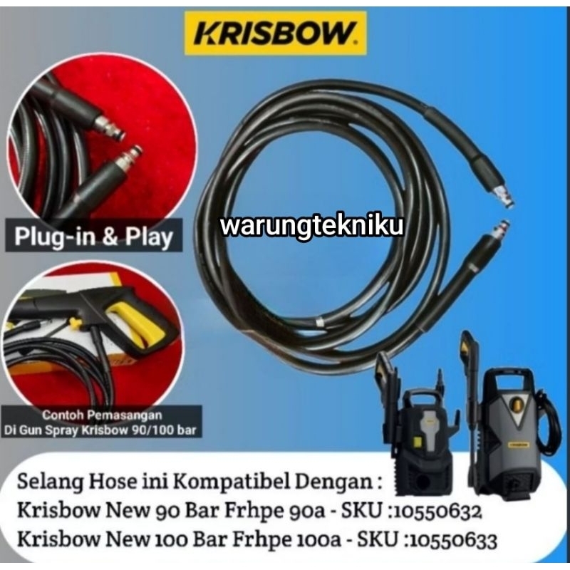 Jual selang jet cleaner krisbow FRHPE 90a/ 100a 10550632/10550633 NEW 5 ...