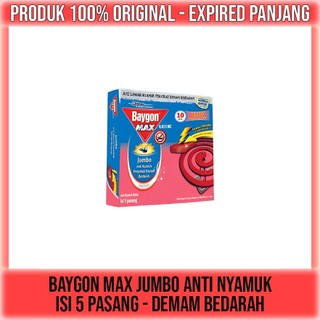 Jual ORIGINAL Baygon Max Jumbo Anti Nyamuk Bakar isi 5 Pcs / Obat ...