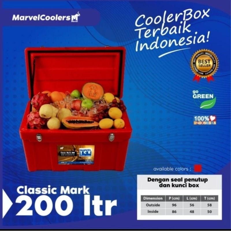 Jual Box Ice Coolbox 200 L Cooler cool box boks es kotak pendingin ...