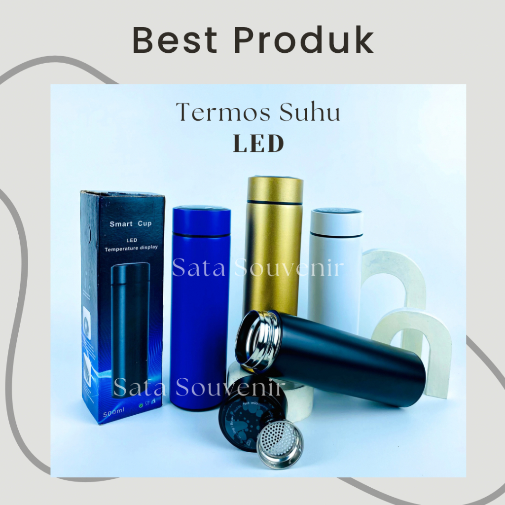 Jual Termos Air Stainles LED SUHU / Termos Suhu / Termos LED / Termos ...