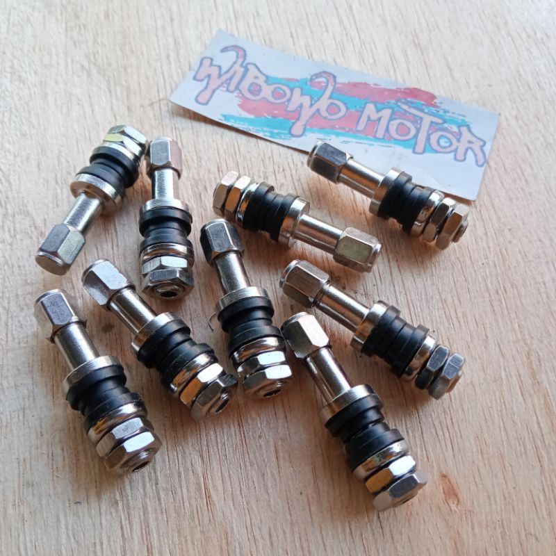 Jual PENTIL BAN TUBLES MOTOR MOBIL BESI PANJANG DRAT DALAM 4,5CM ...