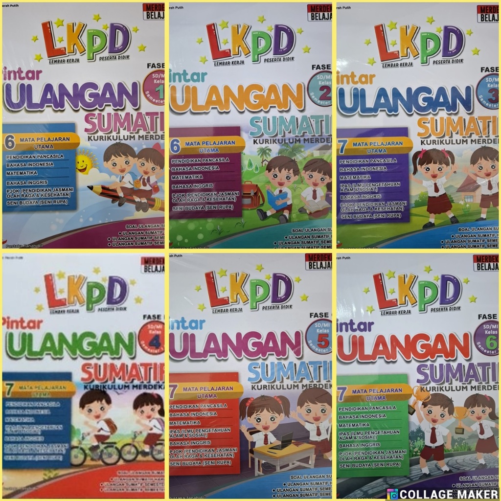 Jual LKPD (Lembar Kerja Peserta Didik) Pintar Ulangan Sumatif SD Kelas ...