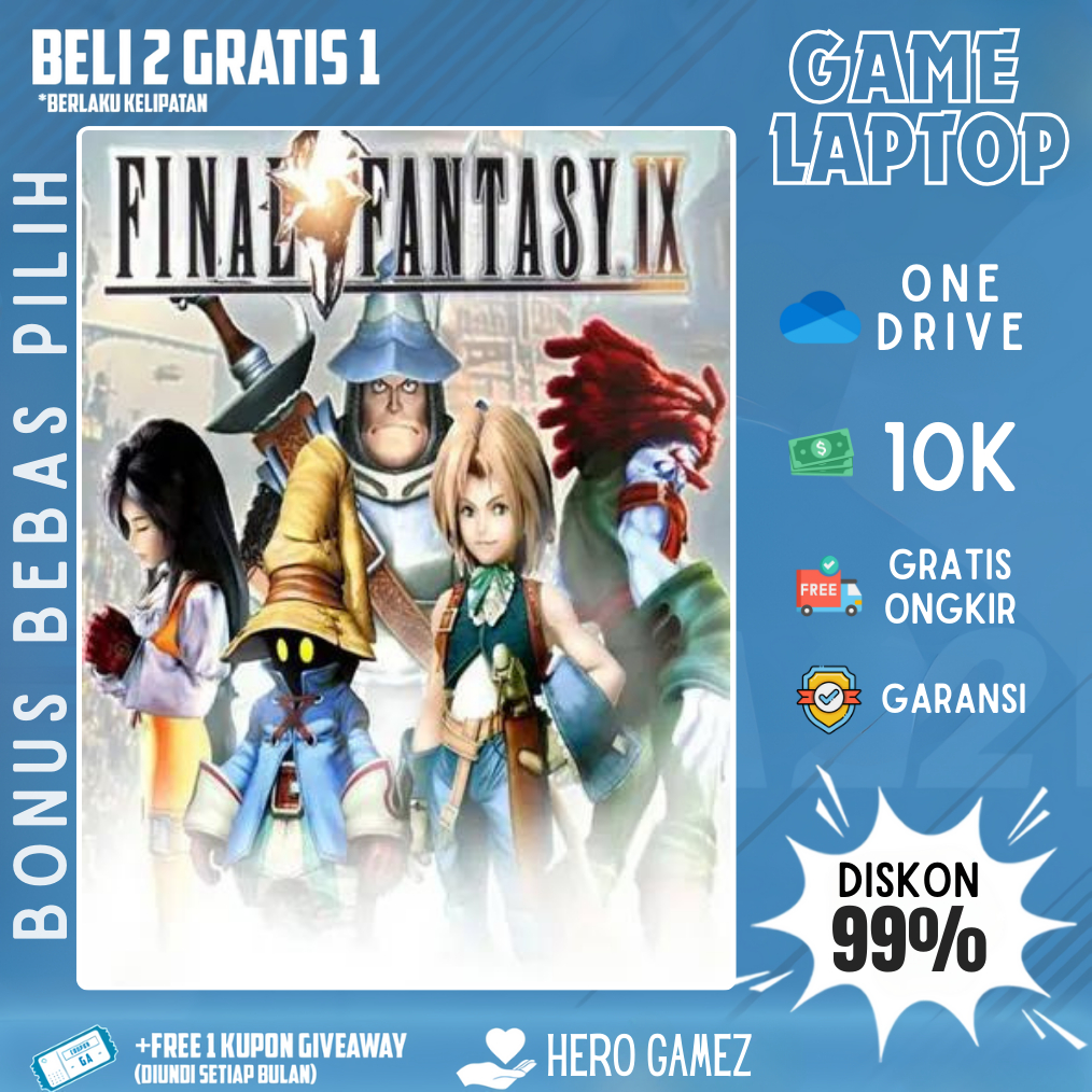 Jual FINAL FANTASY IX - LINK DOWNLOAD - GAME PC - GAME LAPTOP - GAME ...
