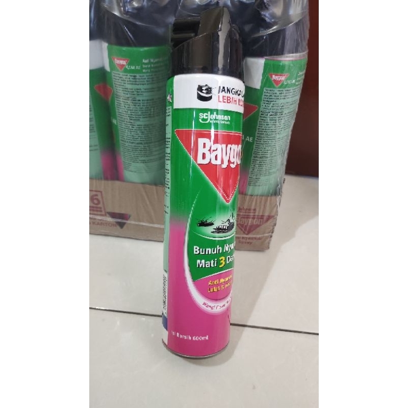 Jual baygon obat nyamuk spray 675ml aroma pink flower garden | Shopee ...