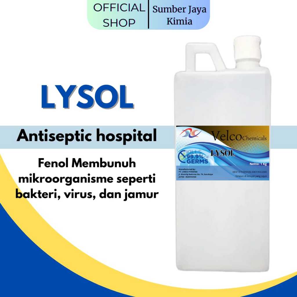Jual VELCO Lisol/ Lizol Disinfectant 1kg Antibacterial Cairan Obat ...