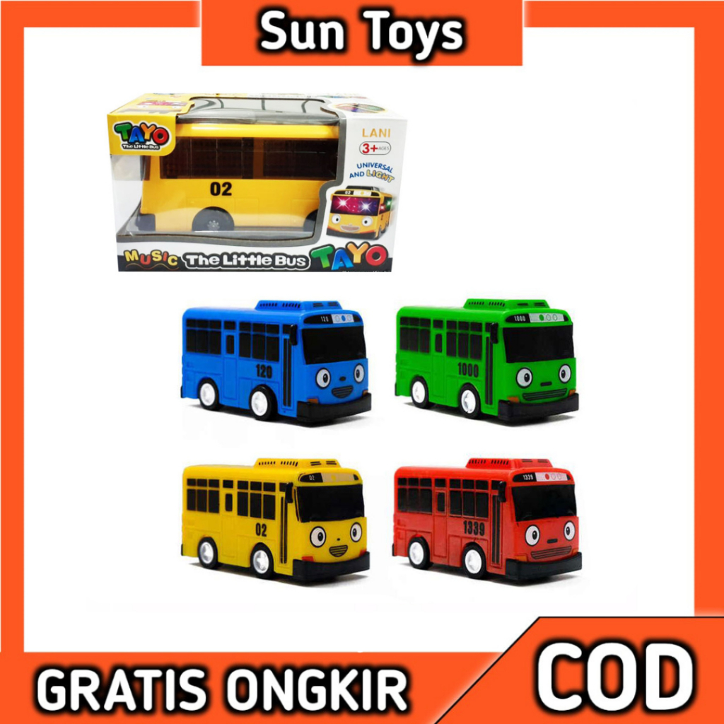 Jual TAYO LAMPU & MUSIK 2021A Mainan Bus Tayo Besar Lampu Dan musik / The Little BUS Versi ...