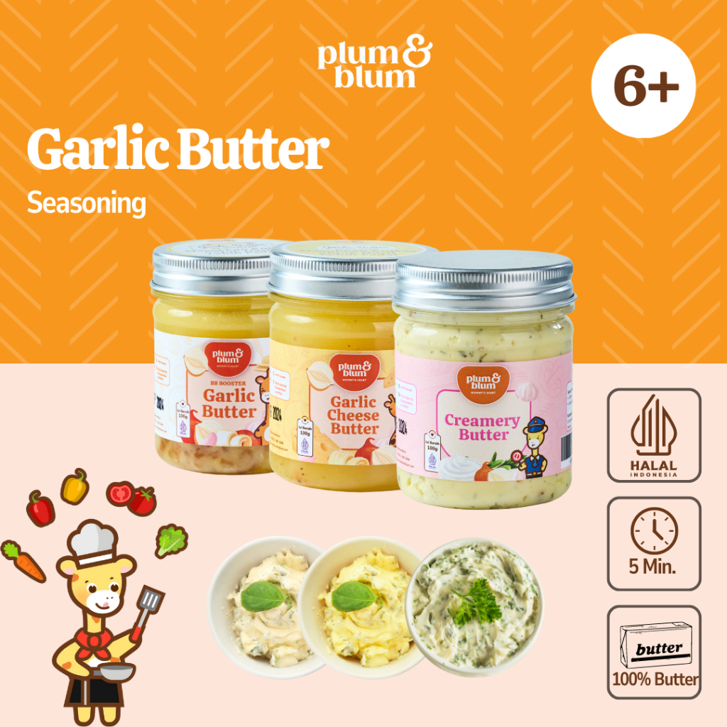 Jual Plum & blum Garlic Butter MPASI BB Booster bumbu masak 100 gr ...