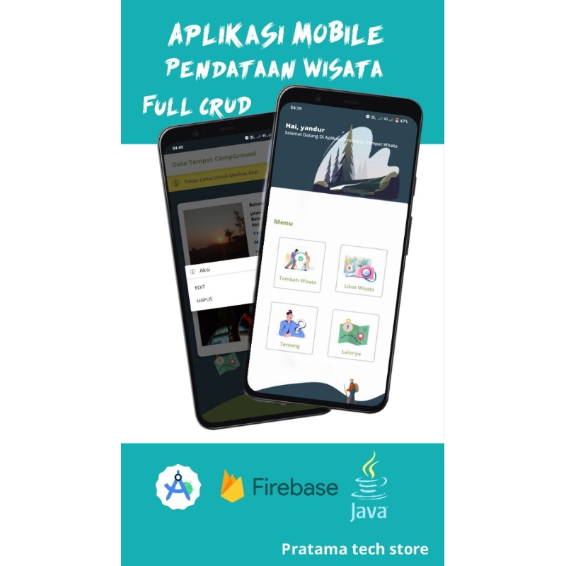 Jual source code Aplikasi full CRUD pendataan tempat wisata | Shopee ...