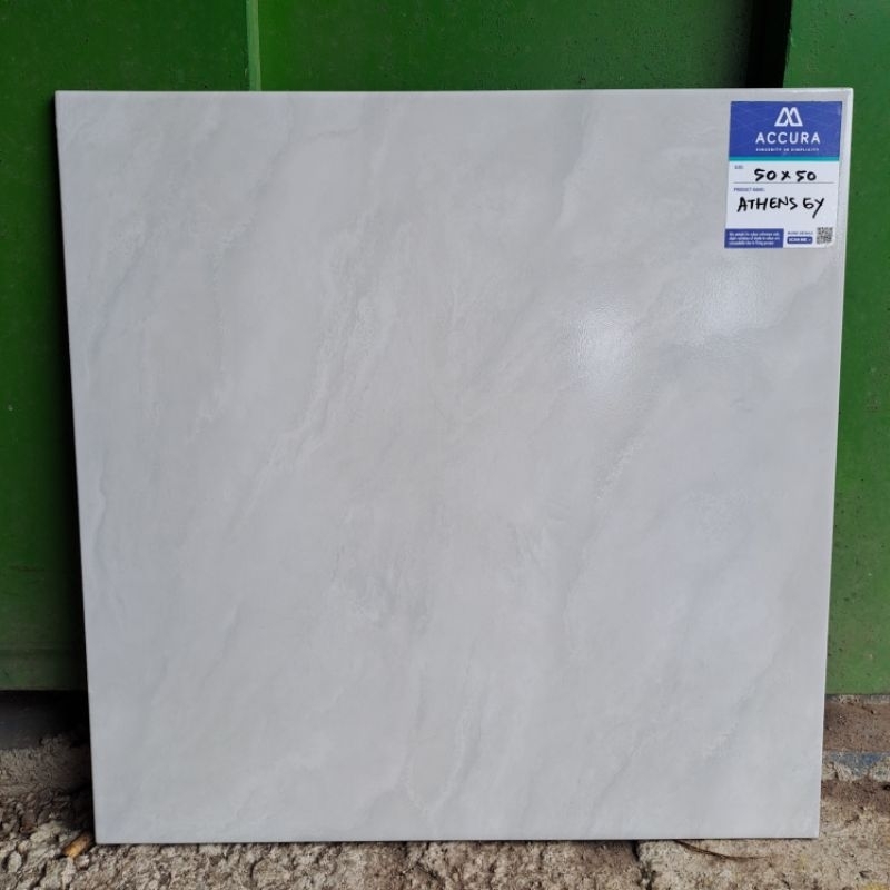 Jual Keramik Lantai Mulia Accura 50x50 ATHENS GREY | Shopee Indonesia