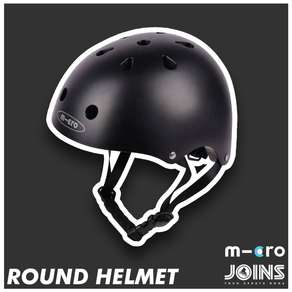 Jual Helm Sepatu Roda Inline Skate Micro Round Black | Shopee Indonesia