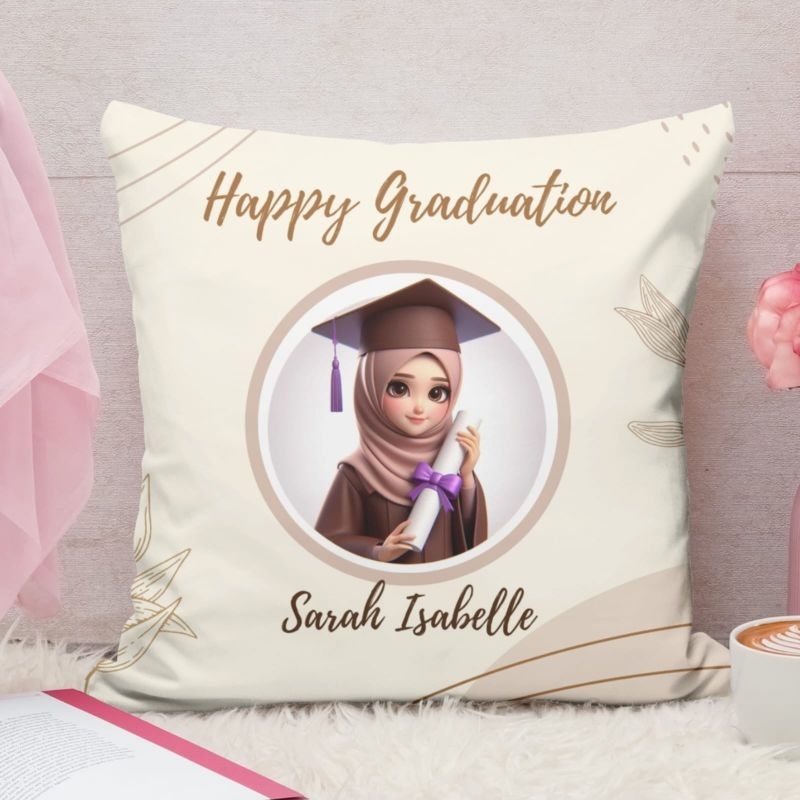 Jual Souvenir Hadiah Wisuda Kelulusan Bantal Foto Printing Custom ...