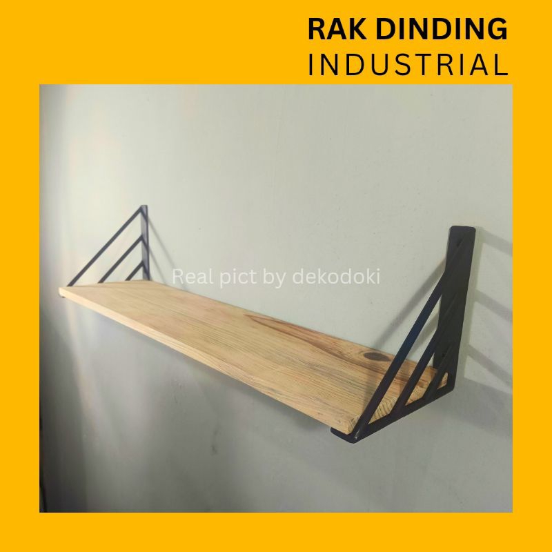 Jual RAK DINDING MINIMALIS INDUSTRIAL, RAK DINDING BESI, RAK KAYU, RAK ...