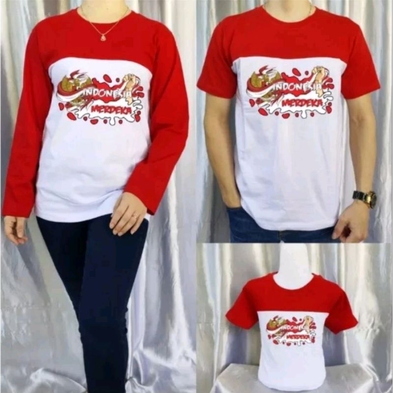 Jual KAOS MERAH PUTIH HUT RI KE 80 BAJU MERAH PUTIH MOTIF GARUDA ...