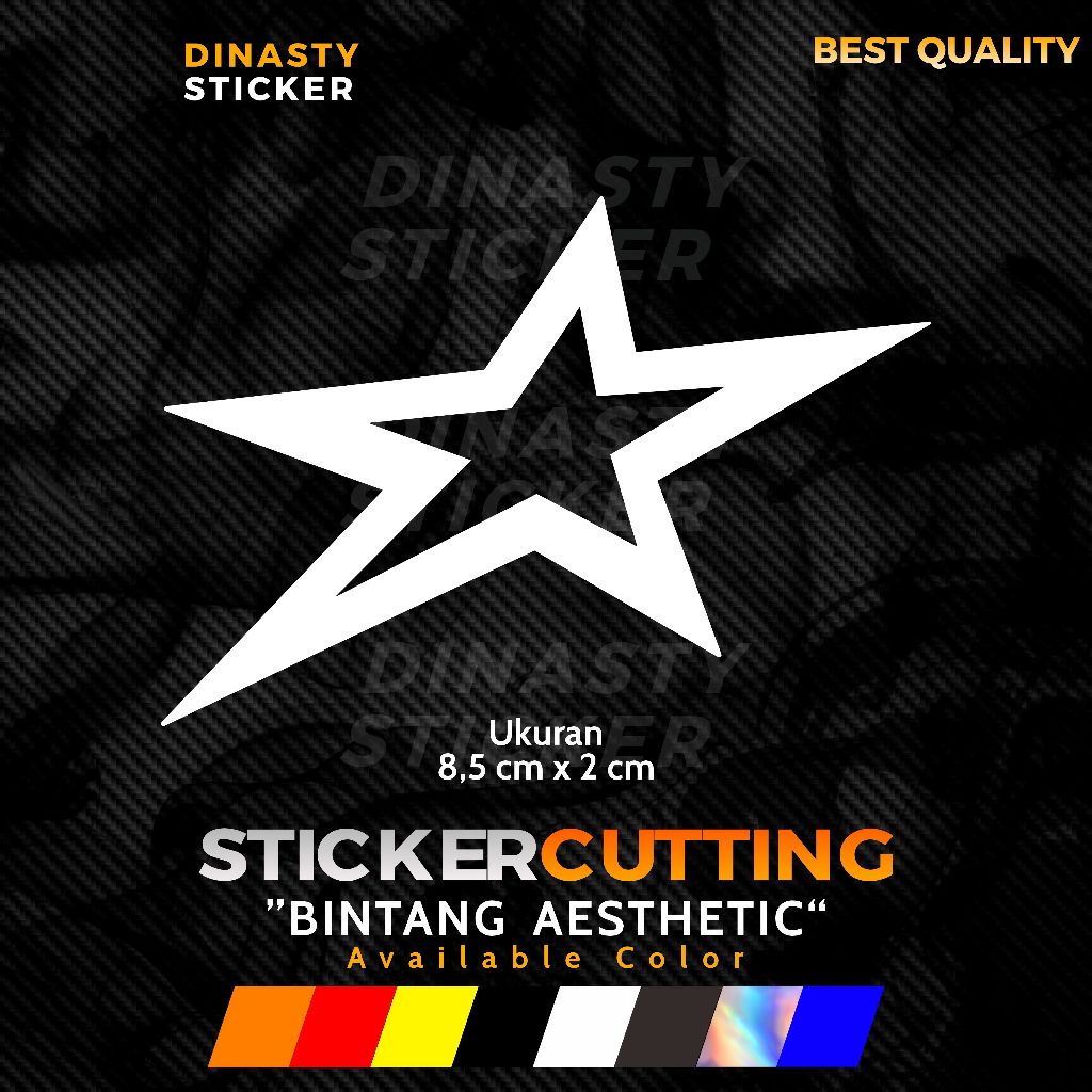 Jual STICKER STIKER CUTTING BINTANG ESTHETIC SUPER VIRAL BODY MOTOR ...