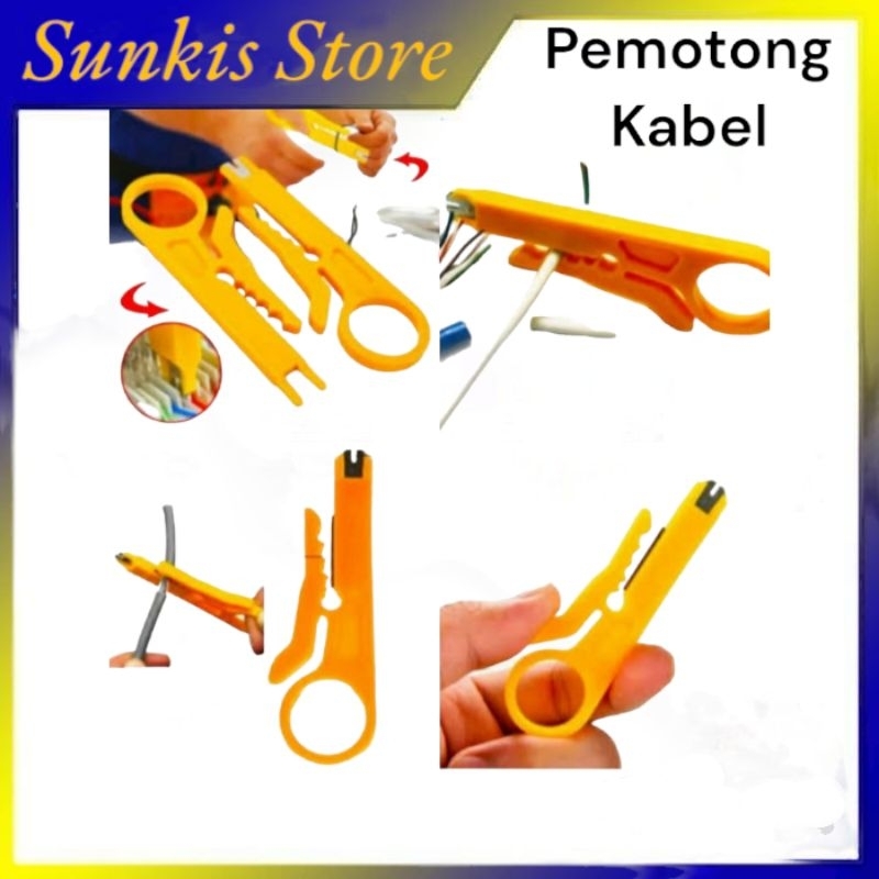 Jual Alat Pengupas Kulit Kabel Wire Stripper Rotary Pemotong Kabel ...