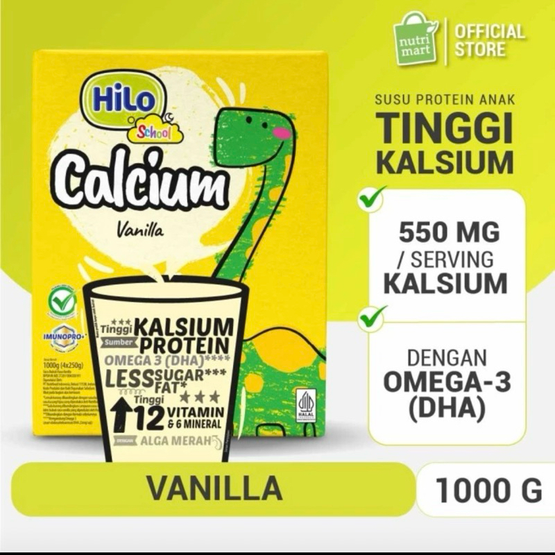 Jual Hilo School Calcium Vanila Chocolate | Shopee Indonesia