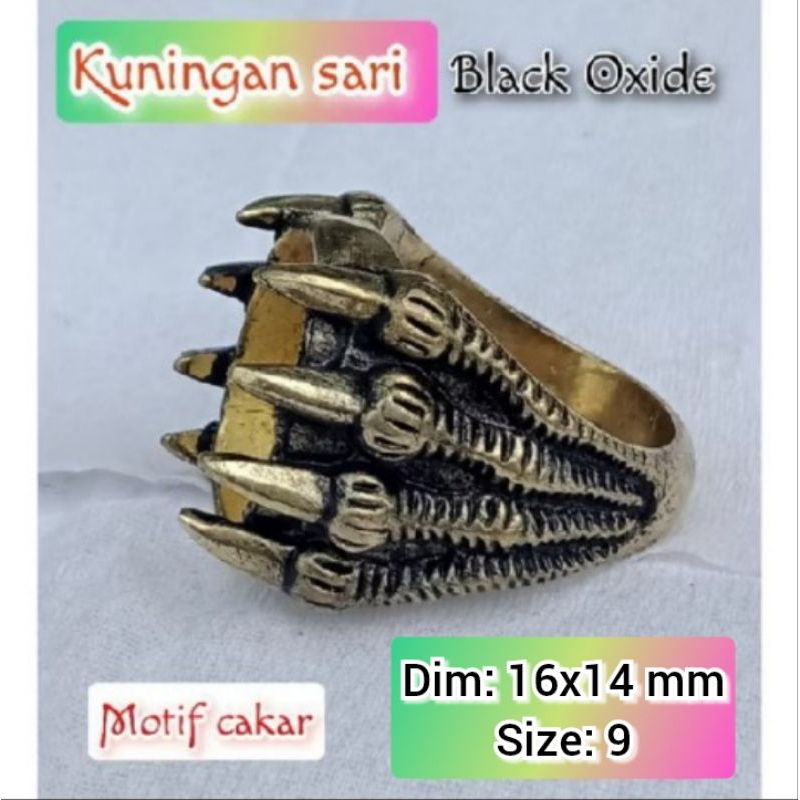 Jual emban batu akik dan permata ukir bali Kuningan perunggu.09 ...