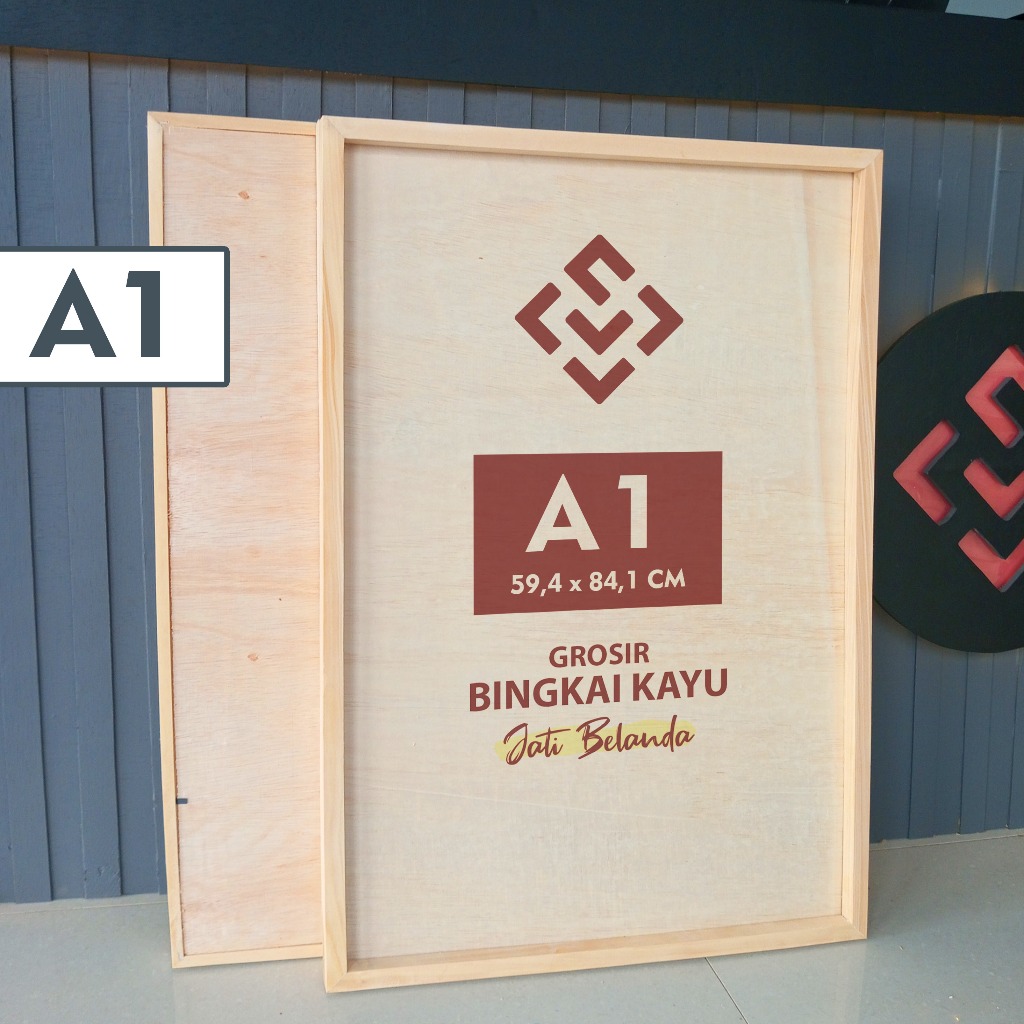 Jual Bingkai Foto Kayu A1Frame Foto Bingkai Kayu Ukuran A1 59.4 x 84.1 cm Bingkai Kayu Pinus ...