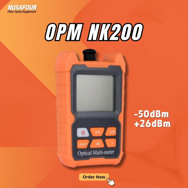 Jual OPM Mini Optical Power Meter -50~+26dBm Novker Optical Domain ...