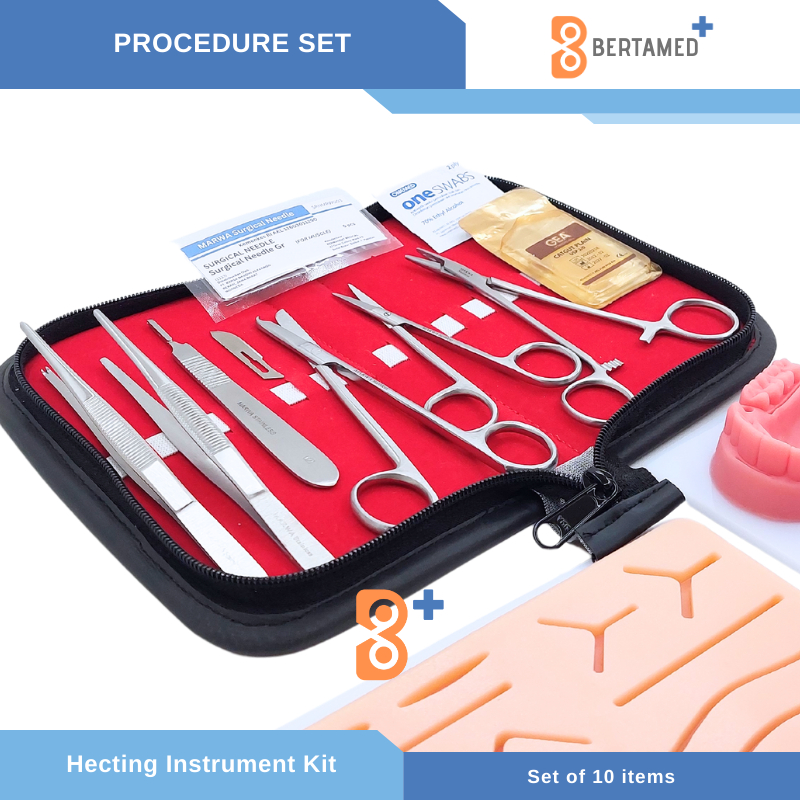Jual HECTING KIT / Hecting Set KIT Minor KIT Suturing KIT Hecting Pad ...