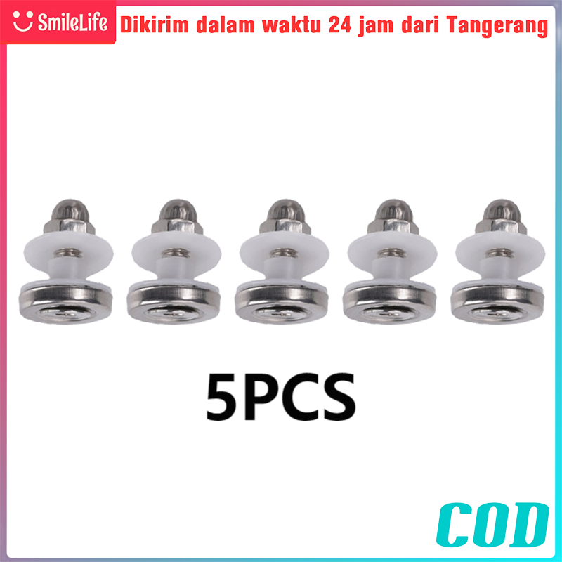 Jual 5Pcs Baut Kaca Stainless Penjepit Kaca Tiang Railing Tangga/Perak ...