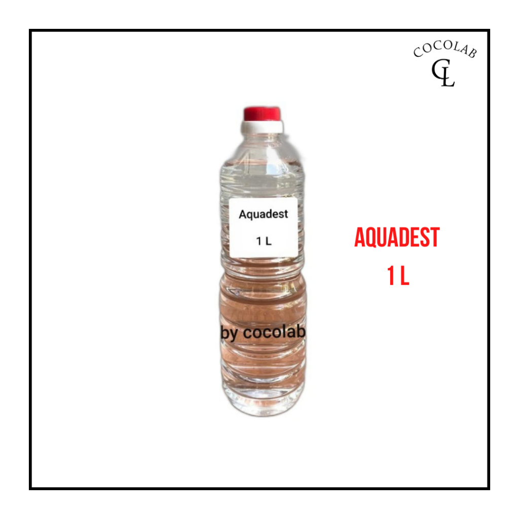 Jual Promo! Aquadest Akuades Aquades Air Suling Kemasan 1 Liter ...