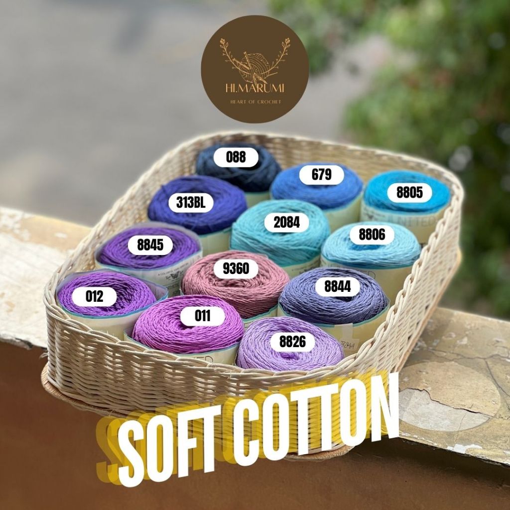 Jual Benang rajut Soft cotton - union by yarn - amigurumi - Blue Purple ...