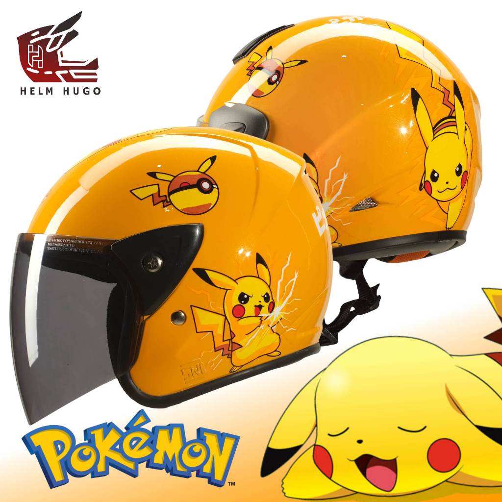 Jual Helm Anak Cowo Cewe Motif Pokemon Pikachu untuk Usia 2 hingga ...