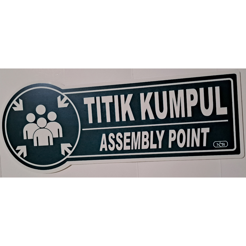 Jual Sign Label Acrylic/Label Akrilik Besar 12x30cm - Titik Kumpul ...