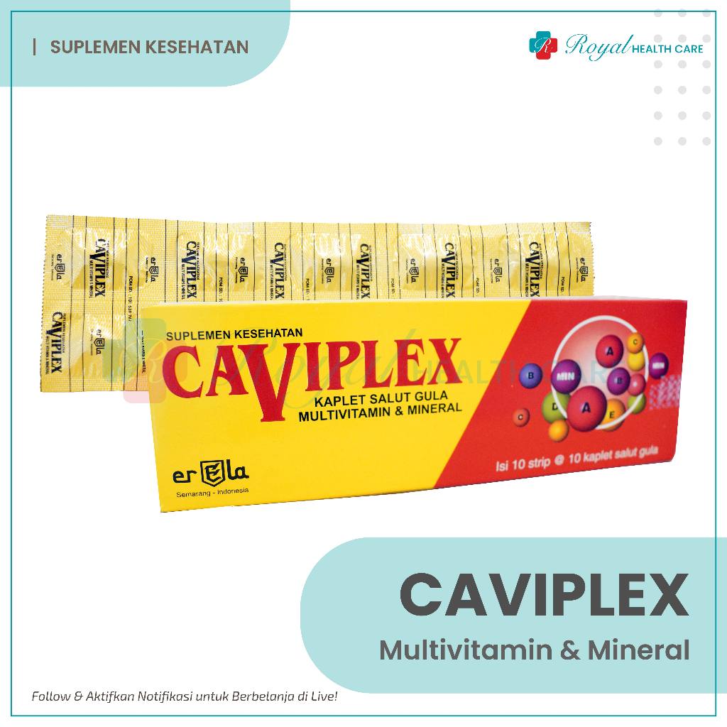 Jual CAVIPLEX BOX 100 TABLET Multivitamin dan mineral | Shopee Indonesia