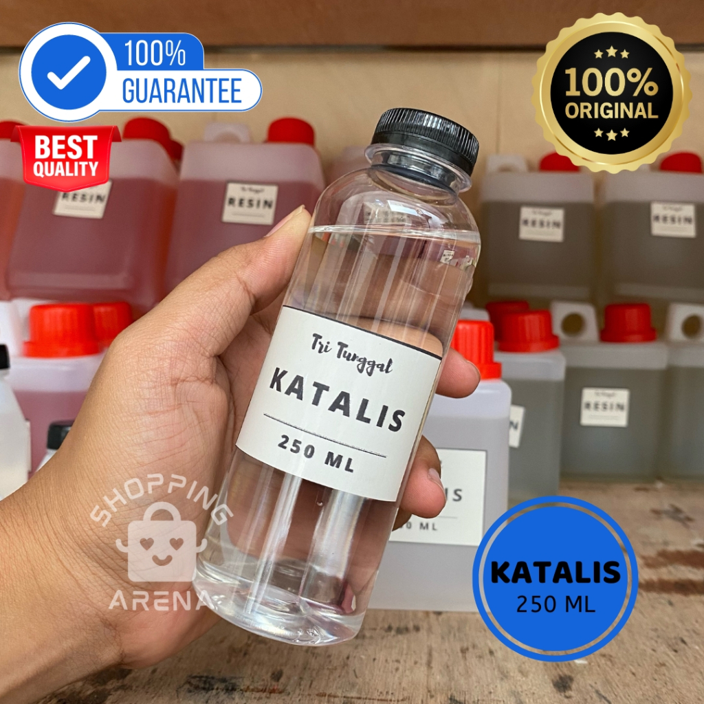 Jual Jual Katalis 250ml Bening Resin Cepat Beku Keras Transparan ...
