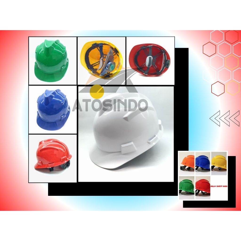 Jual HELM SAFETY HELM PROYEK HELM PENGAMAN FASTRACK MERAH PUTIH KUNING ...