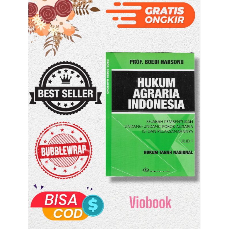 Jual Buku Hukum Agraria Indonesia Sejarah Pembentukan Undang Undang ...