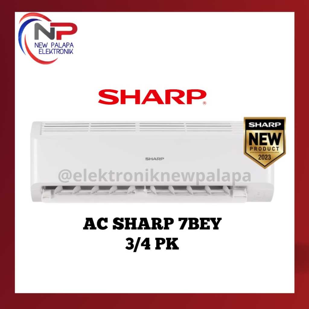 Jual AC SHARP standard bey series AH-7BEY - SHARP air conditioner 3/4pk - ac SHARP 0.75pk seri ...