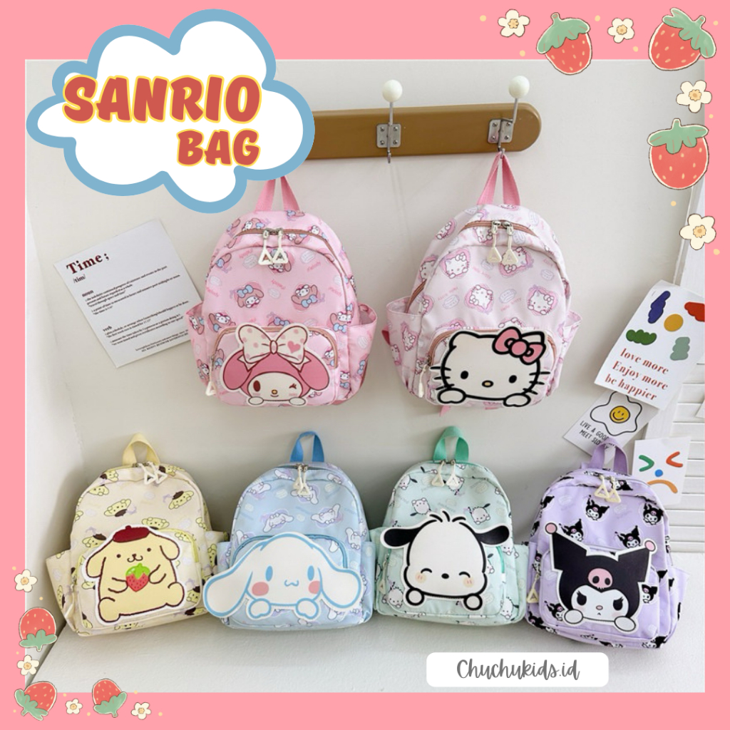 Jual Tas Sekolah Ransel Anak Perempuan Tas Ransel Karakter Sanrio Tas Sekolah anak paud Tk SD ...