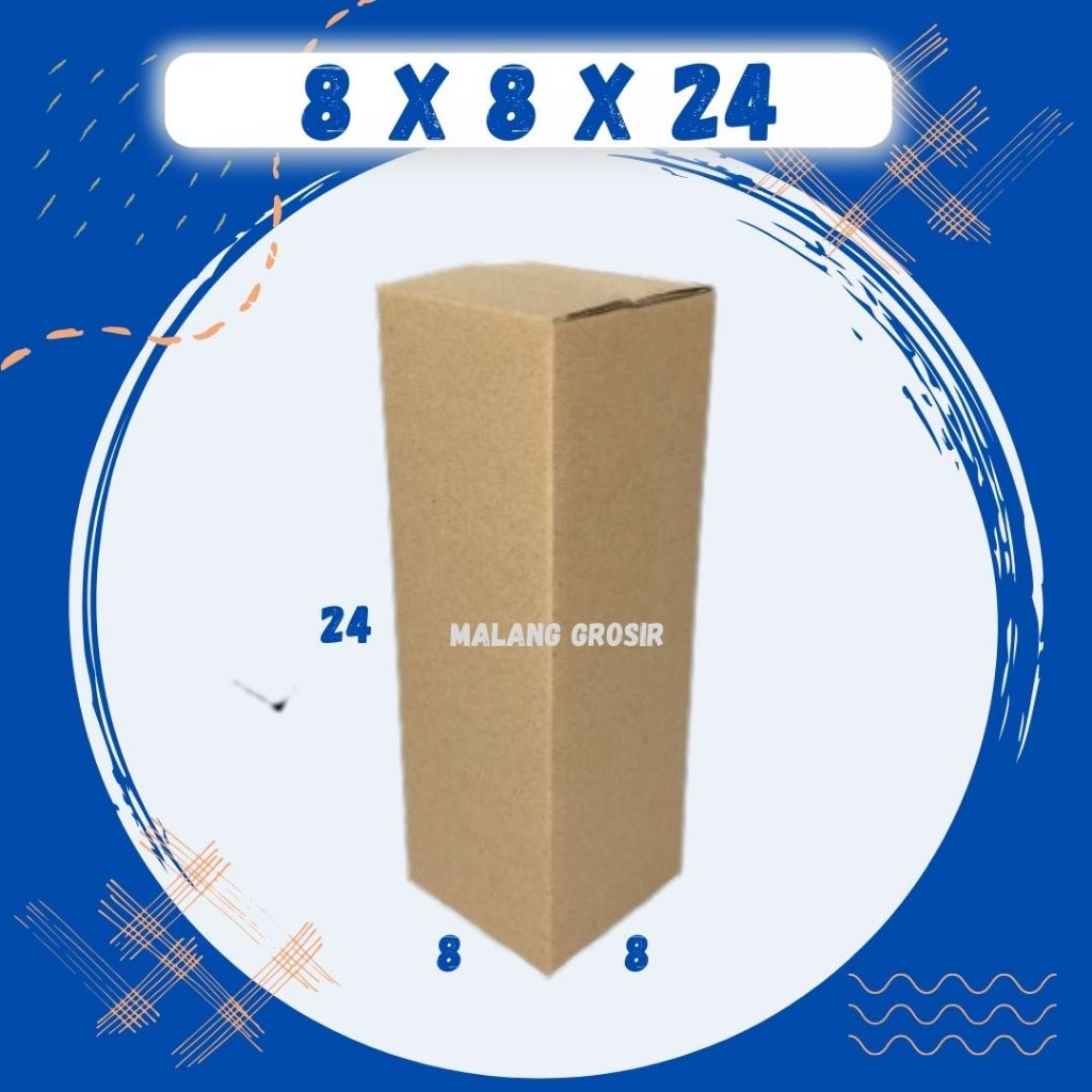 Jual Karton 8x8x24 Kardus A1 Packing Dus Kotak Kemasan Box Aksesoris ...