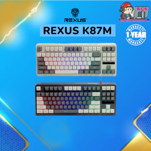 Jual Rexus Keyboard Gaming Battlefire K87M Retro Classic RGB Led ...