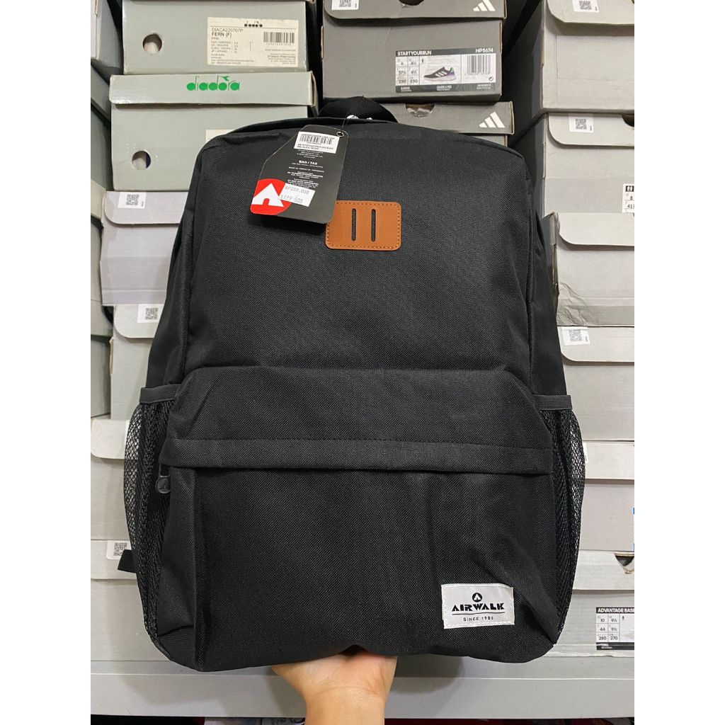 Jual Airwalk Tictoe II Backpack Black AIWXBP23091B Tas Ransel Original ...