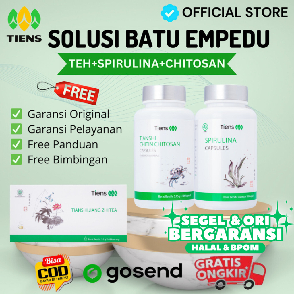 Jual PAKET PRODUK TIENS UNTUK BATU EMPEDU HERBAL ORIGINAL SEGEL HALAL BPOM | Shopee Indonesia