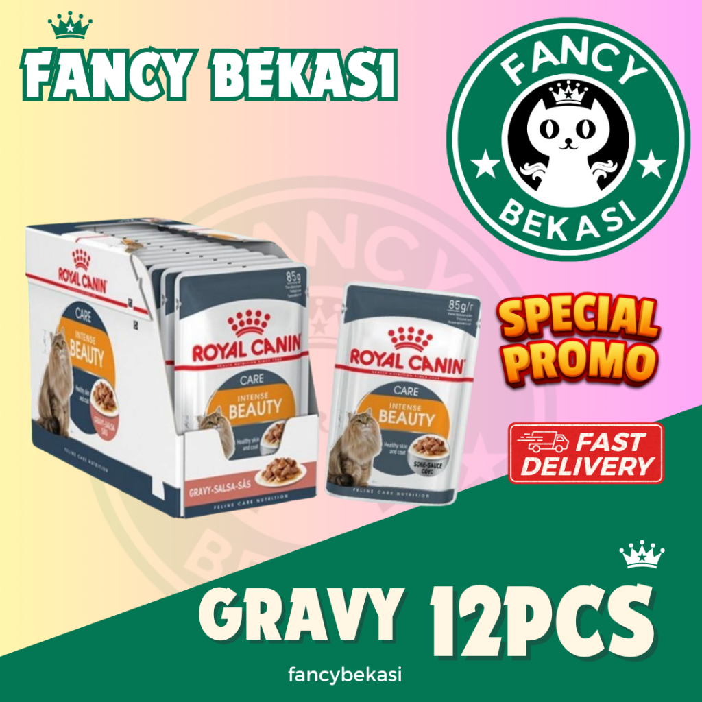 Jual Royal Canin Intense Beauty In GRAVY Pouch 12x85 gr / Dus ( ISI 12 ...