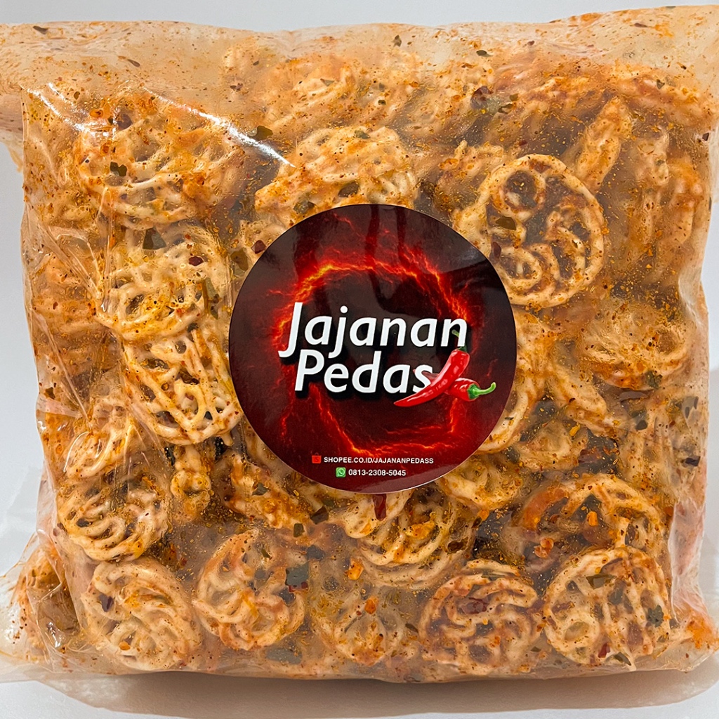 Jual 1kg seblak kering kerupuk krupuk rafael pedas daun jeruk | Jajanan ...