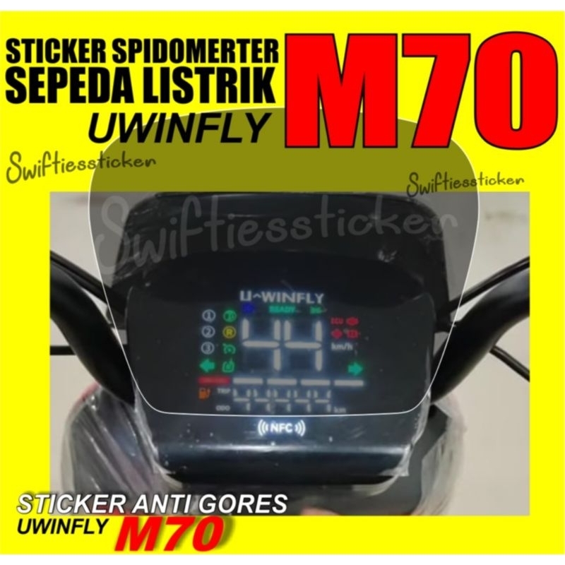 Jual sticker anti gores sepeda listrik uwinfly m70 aksesoris sepeda ...