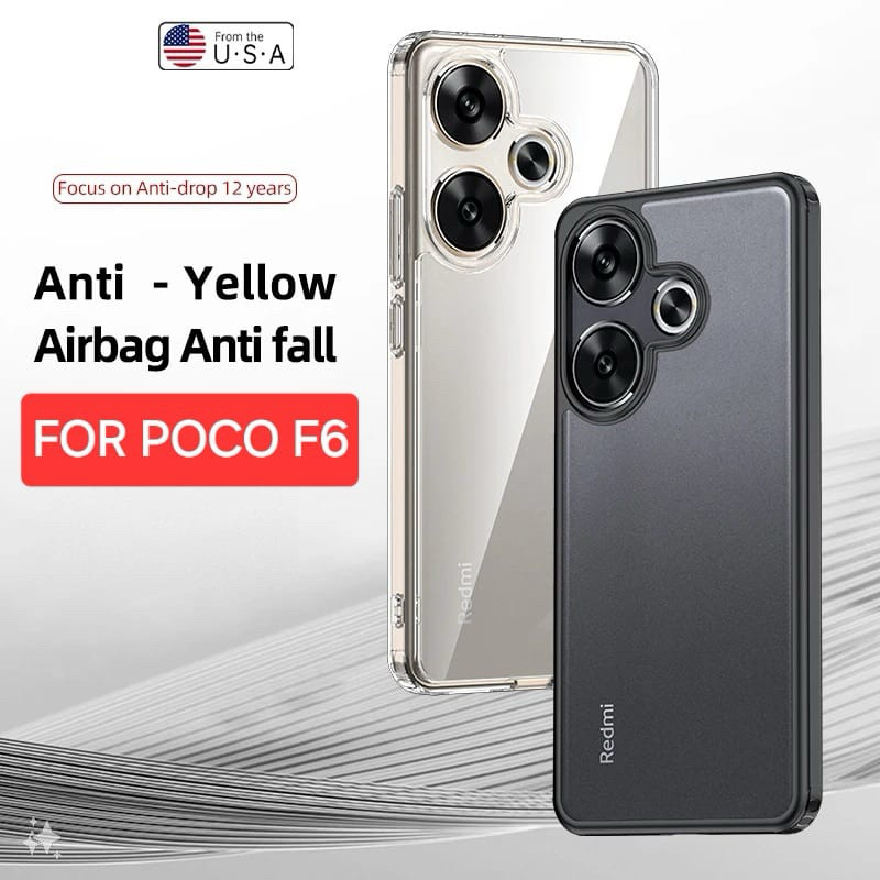Jual Casing Xiaomi Poco F6 5G Hybrid TPU Case Shockproof | Shopee Indonesia