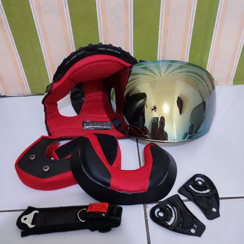 Jual Fullset Busa helm Kyt dj maru kancing plastik + kancing besik ...
