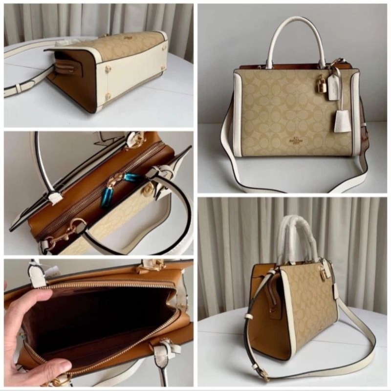 Jual Coach Zoe Carryall Signature | Shopee Indonesia