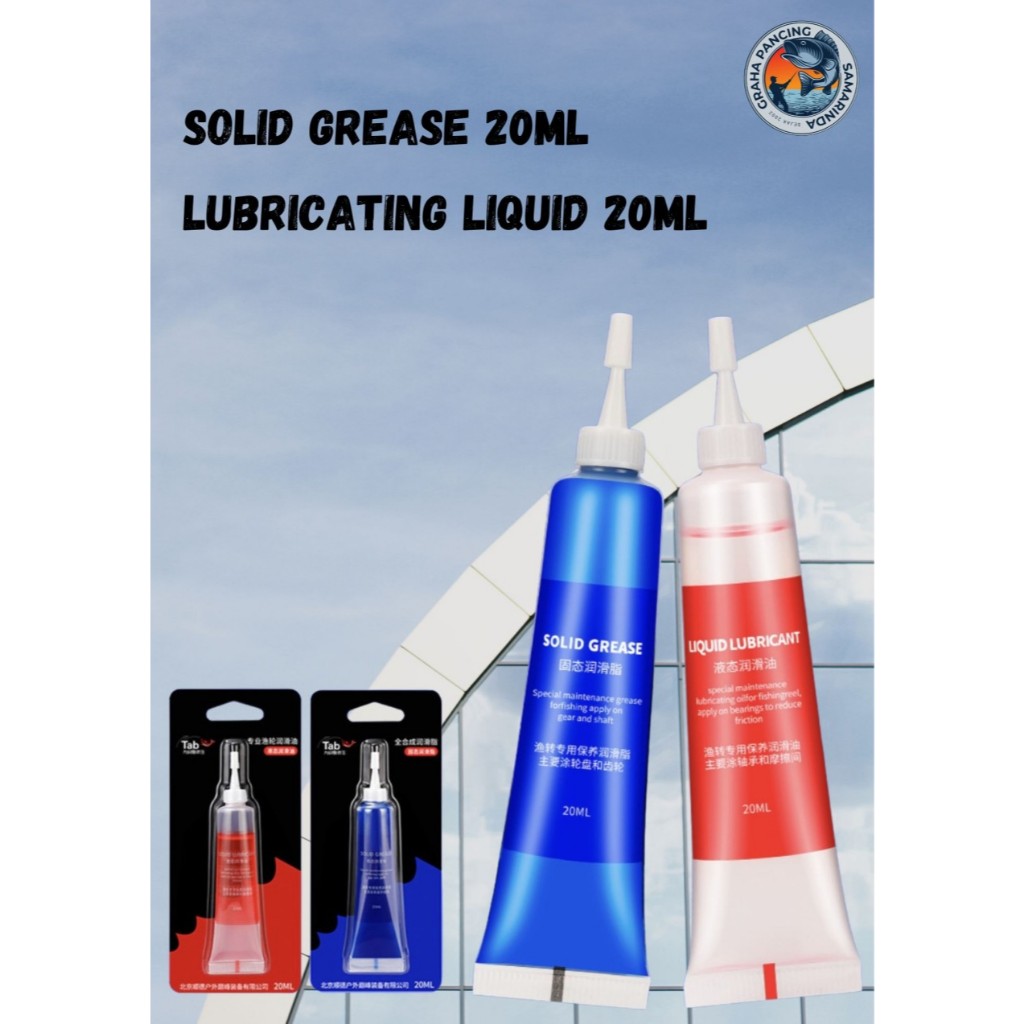 Jual Solid Grease 20ML, Liquid Lubricating 20ML, Untuk Perawatan Reel ...